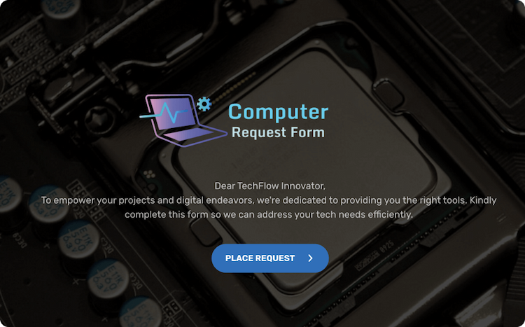Computer Request Form Template | SurveySparrow