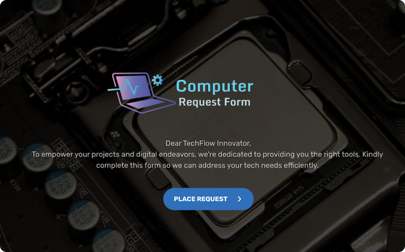 Computer Request Form Template | SurveySparrow
