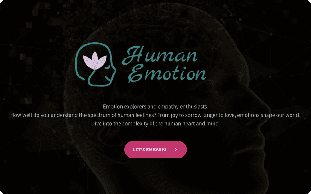 Free Human Emotion Quiz Template | What Emotion Am I Quiz