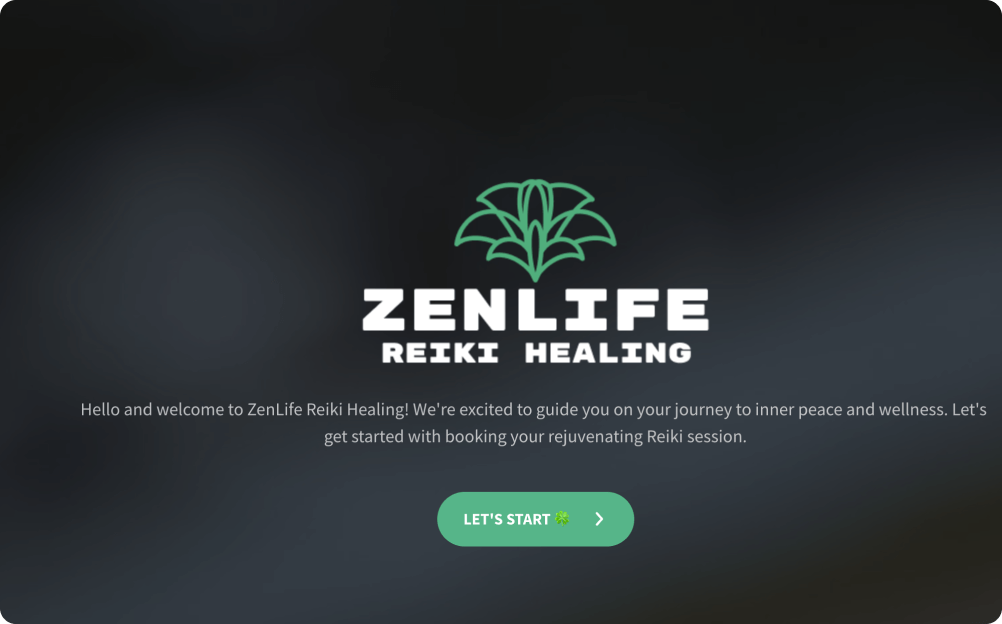 Reiki Intake Form Template | SurveySparrow