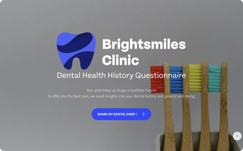 Dental Health History Questionnaire | SurveySparrow