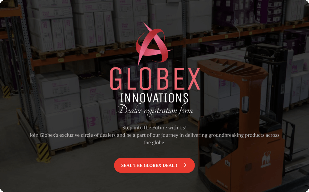 Dealer Registration Form Template | SurveySparrow