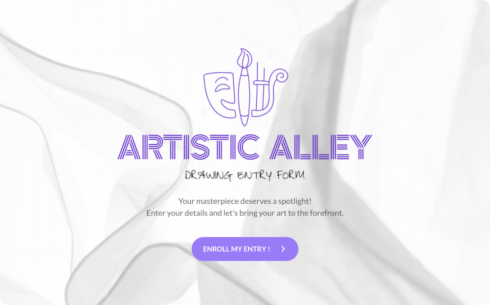 Drawing Entry Form Template | From SurveySparrow