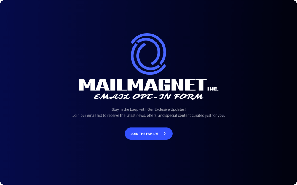 Email Opt-In Form Template | Boost Your Subscriber List