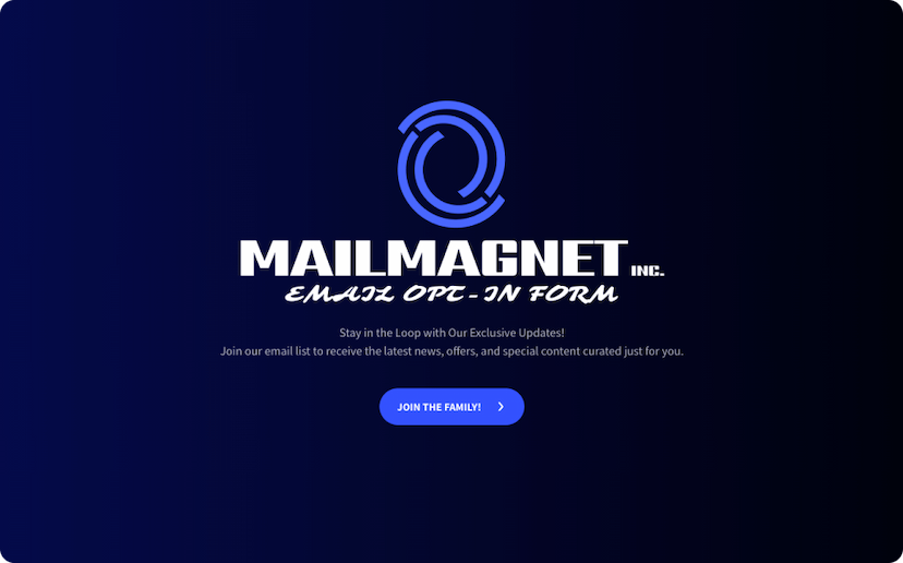 Email Opt-In Form Template | Boost Your Subscriber List