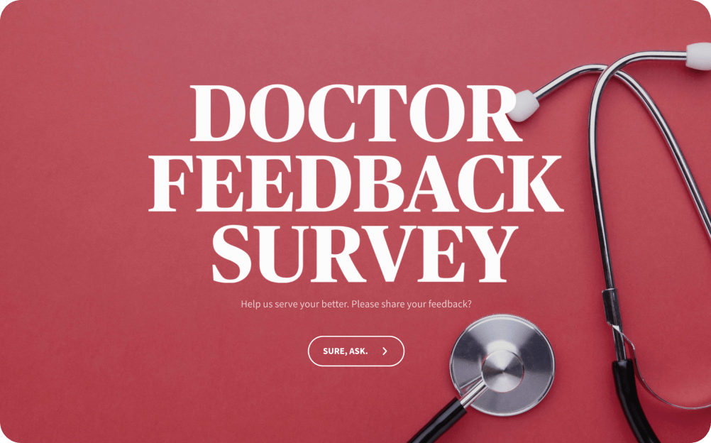 Doctor Feedback Survey Questions & Template | SurveySparrow