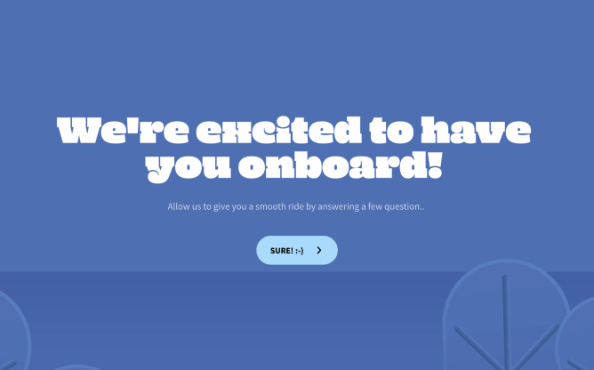 Customer Onboarding Questionnaire Template | SurveySparrow