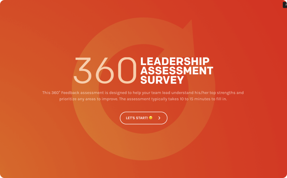 360 Leadership Feedback Template | SurveySparrow