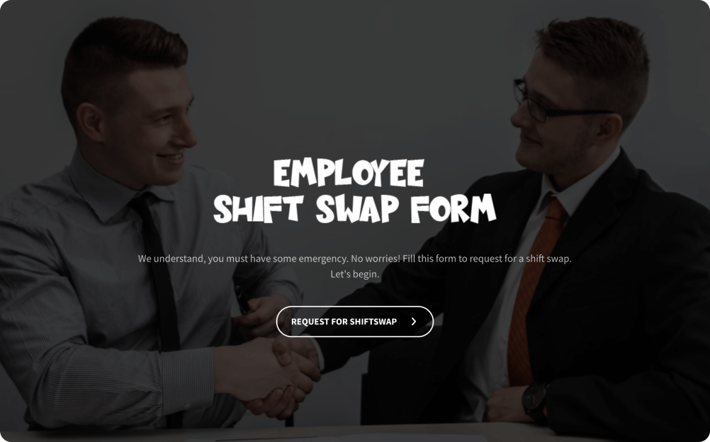 Employee Shift Swap Form Template | Streamline Employee Shift Changes