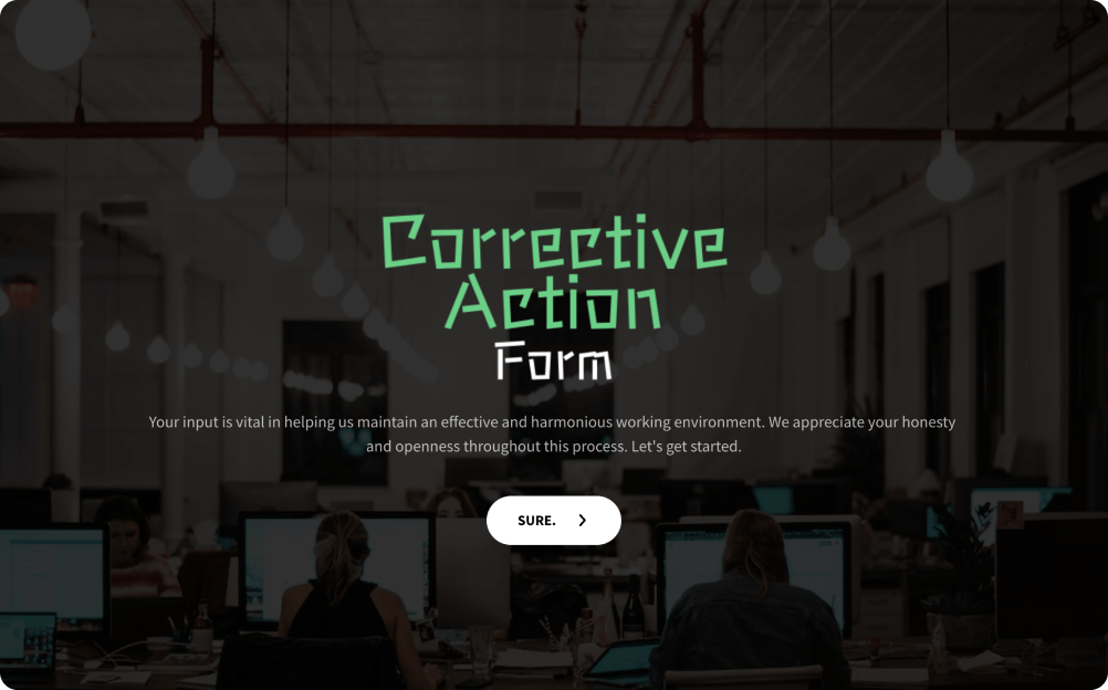 Corrective Action Form Template | Online & Printable