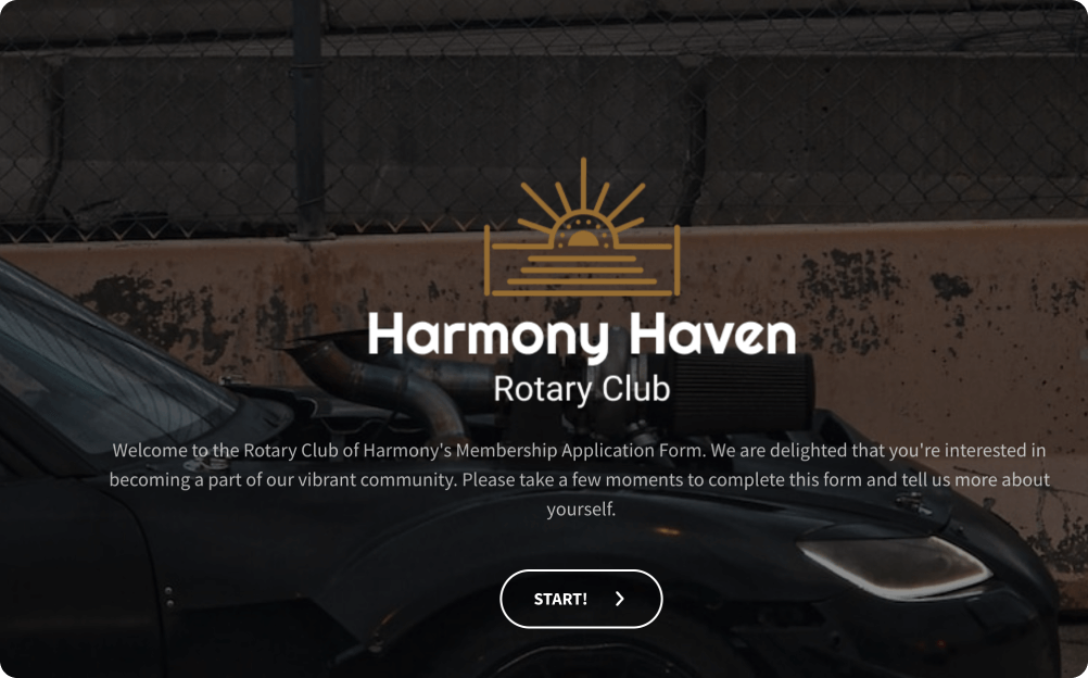 Create Your Rotary Membership Form | SurveySparrow