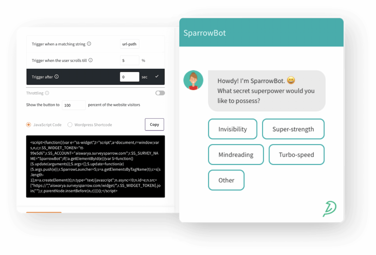 Feedbot | Realtime Website User Feedback Insights | SurveySparrow