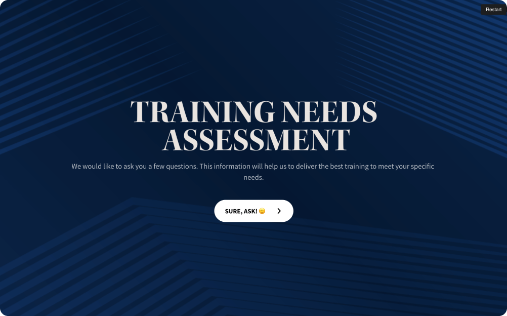 Free Training Needs Assessment Questionnaire Template | Analyze ...