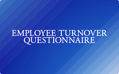 Employee Turnover Questionnaire Template | SurveySparrow