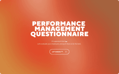 Case Management Needs Assessment Form Template | SurveySparrow