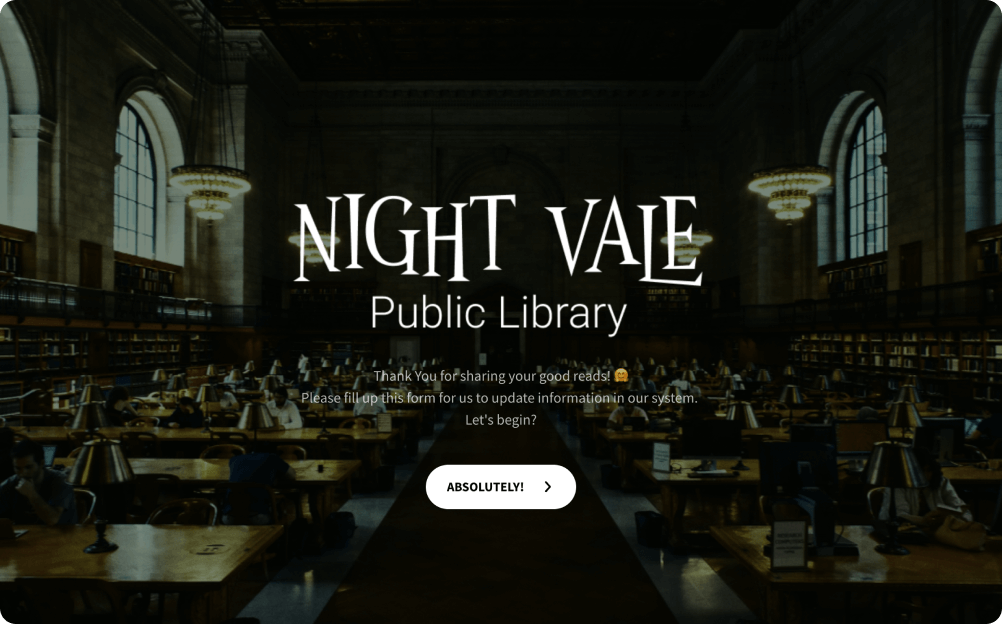 Library Book Donation Form Template | SurveySparrow