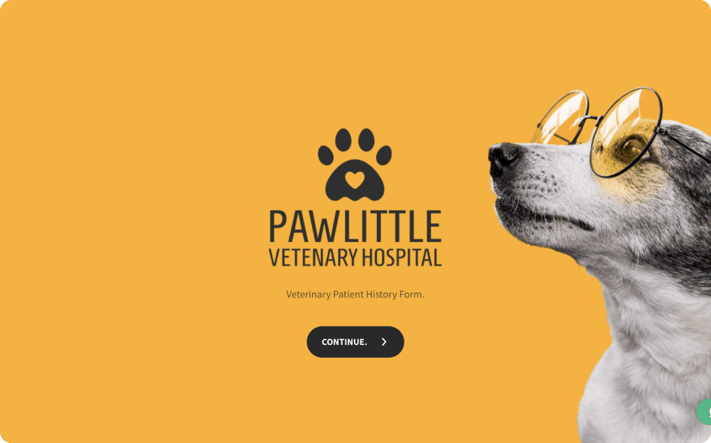 Veterinary Patient History Form Template | SurveySparrow