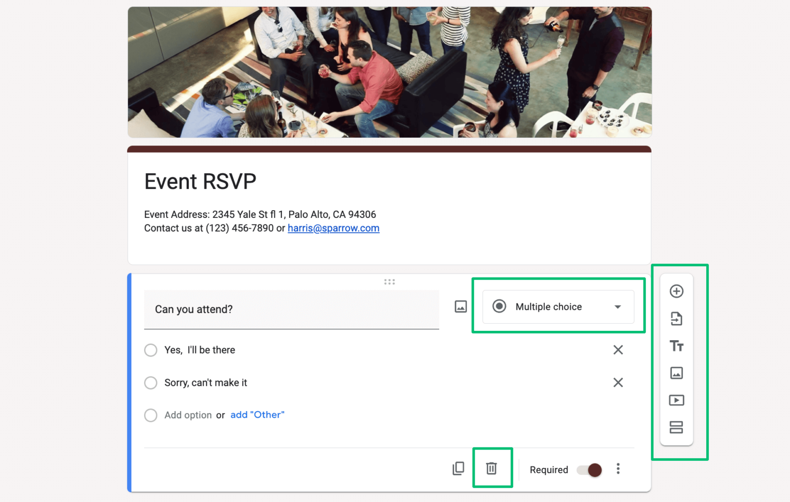Google Forms RSVP: How to Create a Better RSVP Form | SurveySparrow