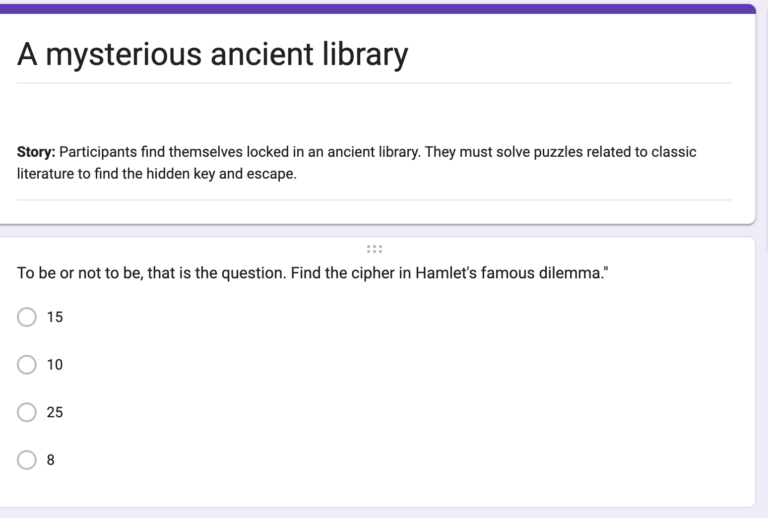 How to Make an Escape Room on Google Forms in Just 4 Steps | SurveySparrow