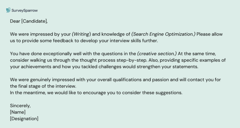 30 Best Interview Feedback Examples (with Benefits and Best Practices ...