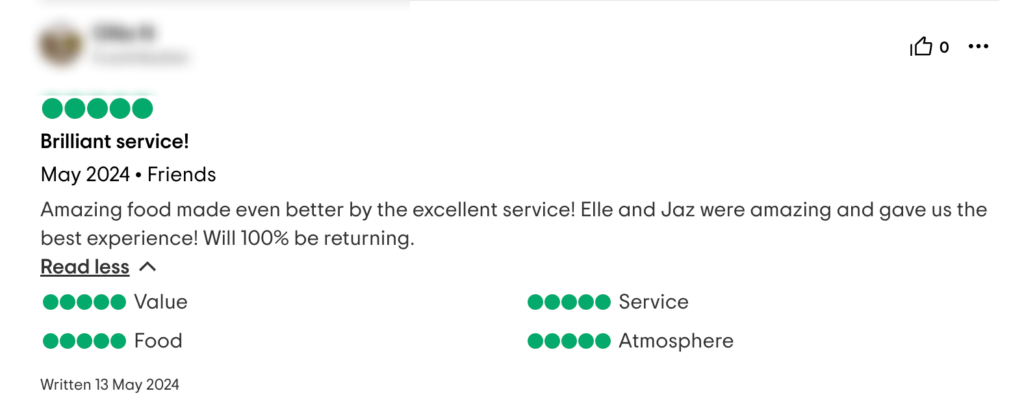 30+ Restaurant Review Examples You Need to Use | SurveySparrow